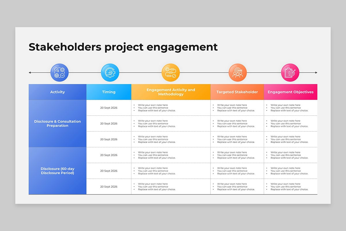 Stakeholders Project Engagement PowerPoint Template | Nulivo Market